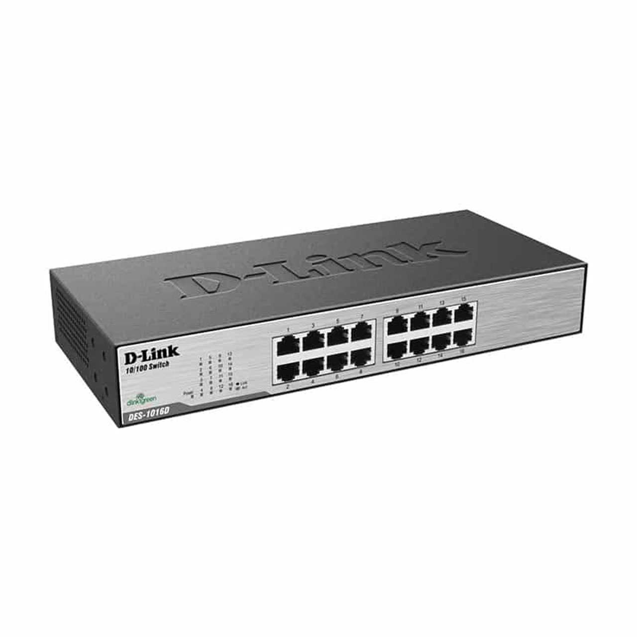سوئیچ شبکه 16 پورت دی لینک D-Link Unmanaged Switch DES-1016D | سنتی