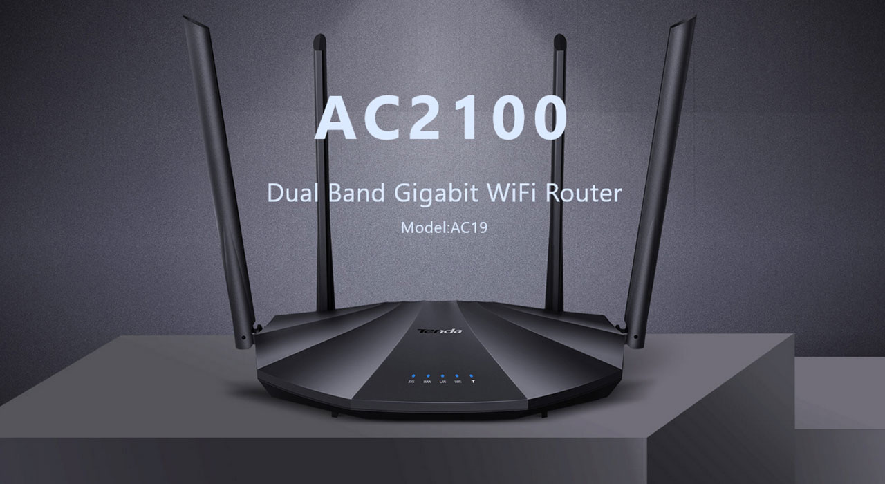 روتر بی سیم تندا Tenda Wireless Dual Band Router AC19 | سنتی